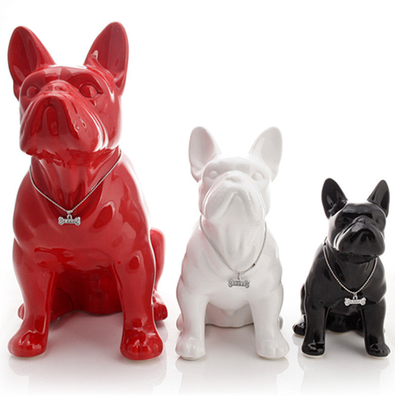 Art sculpture ceramic dog – Axooms